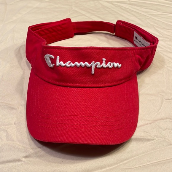 Champion | Accessories | Red Champion Visor | Poshmark